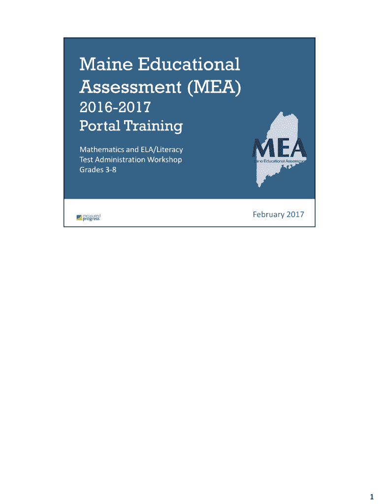 Fillable Online The MEA Online system is comprised of two components ...