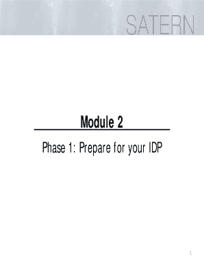 Fillable Online Phase 1: Prepare for your IDP Fax Email Print - pdfFiller