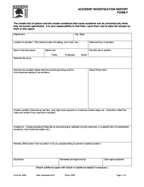 Fillable Online The unsafe acts of person and the unsafe conditions ...