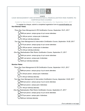Fillable Online CASE MANAGEMENT AND INTERVENTION & RADICALIZATION RISK ...