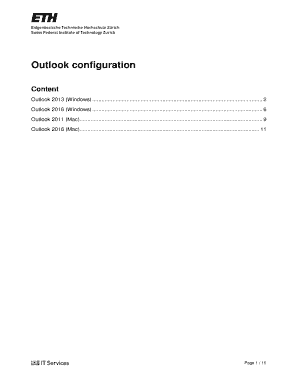 Fillable Online Outlook configuration Fax Email Print - pdfFiller