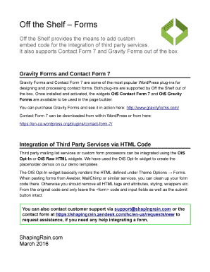 Fillable Online Off the Shelf Forms Fax Email Print - pdfFiller