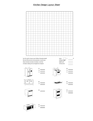 Fillable Online Kitchen Design Layout Sheet Fax Email Print - pdfFiller
