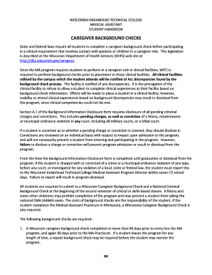 Fillable Online CAREGIVER BACKGROUND CHECKS Fax Email Print - pdfFiller