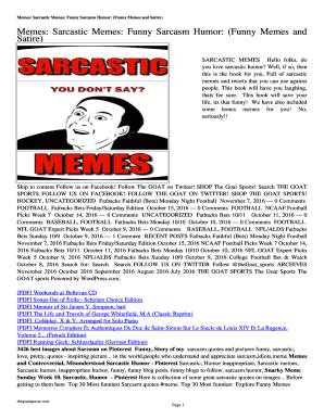 Fillable Online Memes: Sarcastic Memes: Funny Sarcasm Humor: (Funny ...