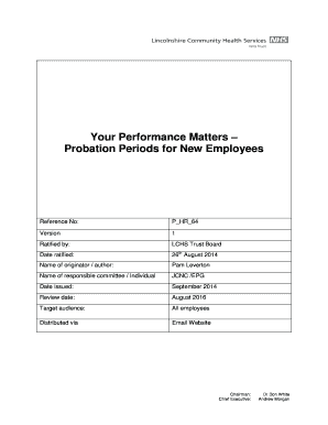 Fillable Online Probation Periods for New Employees Fax Email Print ...