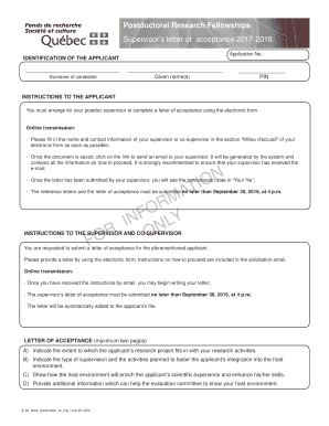 Fillable Online You must arrange for your postdoc supervisor to ...