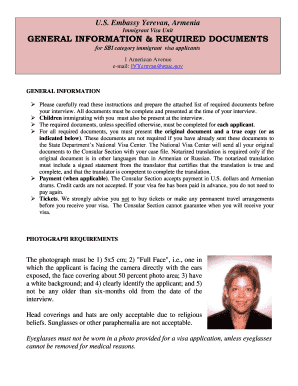 Fillable Online for SB1 category immigrant visa applicants Fax Email ...