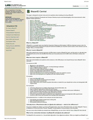 Fillable Online BlazerID Central Fax Email Print - pdfFiller