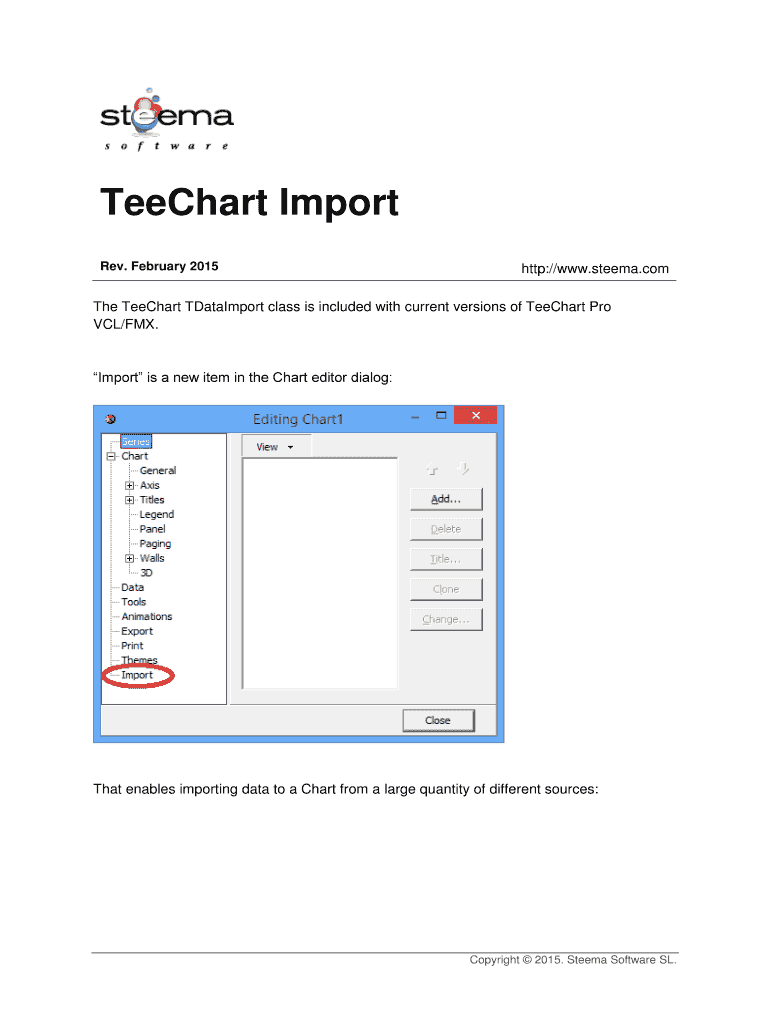 Fillable Online TeeChart Import Fax Email Print - pdfFiller
