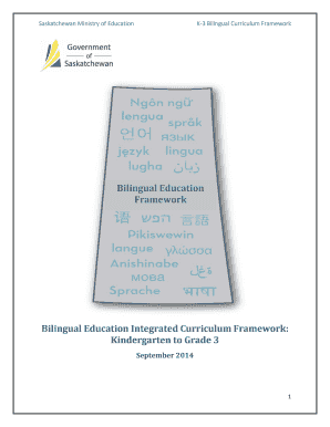 Fillable Online K-3 Bilingual Curriculum Framework Fax Email Print ...