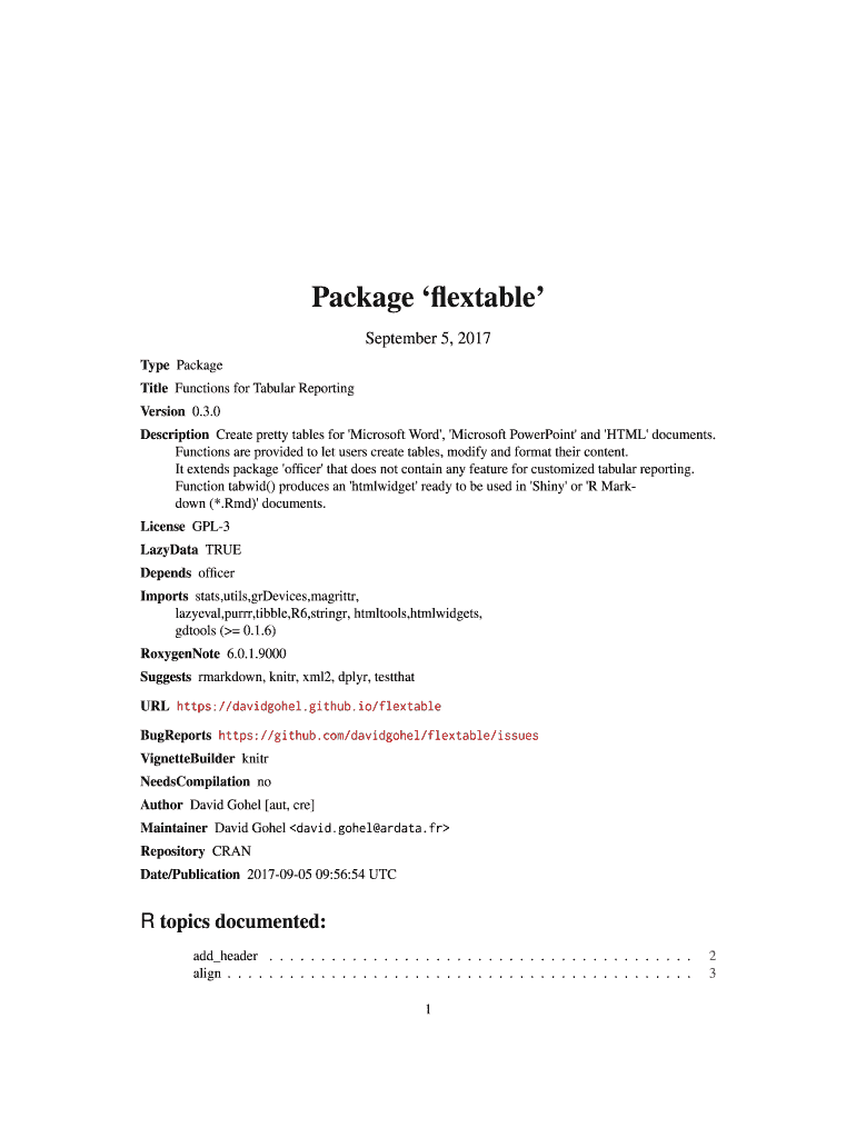 Fillable Online Package flextable Fax Email Print - pdfFiller