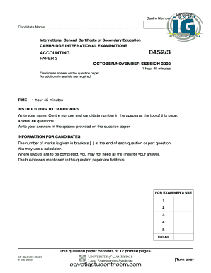 Fillable Online Write your answers in the spaces provided on the ...