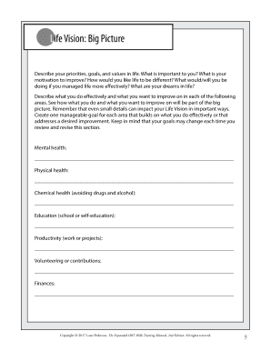 Fillable Online Life Vision: Big Picture Fax Email Print - pdfFiller