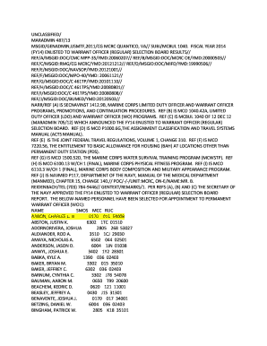 Fillable Online MSGID/GENADMIN,USMTF,2011/CG MCRC QUANTICO, VA// SUBJ ...