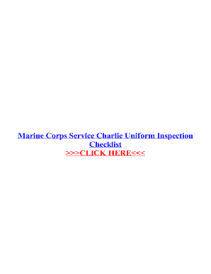 Fillable Online Marine Corps Service Charlie Uniform Fax Email Print ...