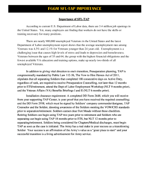 Fillable Online FGGM SFL-TAP IMPORTANCE Fax Email Print - pdfFiller