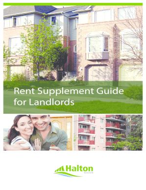 Fillable Online Rent Supplement Guide Fax Email Print - pdfFiller