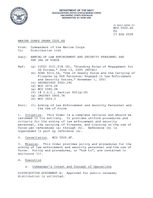 Fillable Online MARINE CORPS ORDER 5500 Fax Email Print - pdfFiller