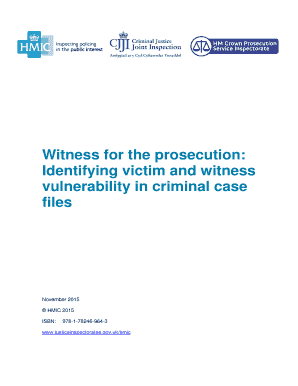 Fillable Online Witness for the prosecution: Fax Email Print - pdfFiller