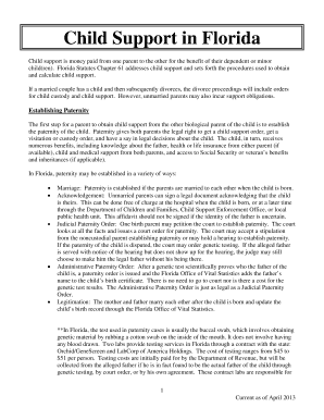Fillable Online Child Support in Florida Fax Email Print - pdfFiller