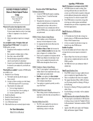 Fillable Online Appealing a WSIB decision Fax Email Print - pdfFiller