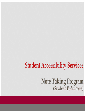 Fillable Online BE A NOTE TAKER Fax Email Print - pdfFiller
