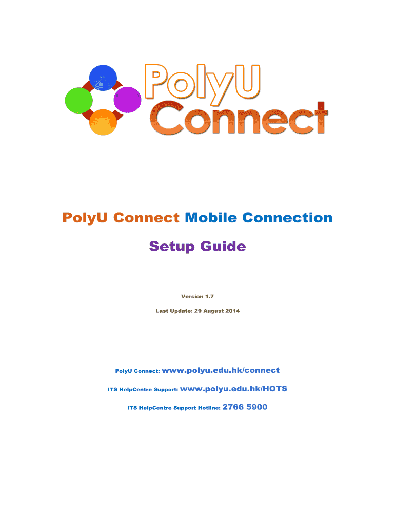Fillable Online PolyU Connect Mobile Connection Fax Email Print - pdfFiller