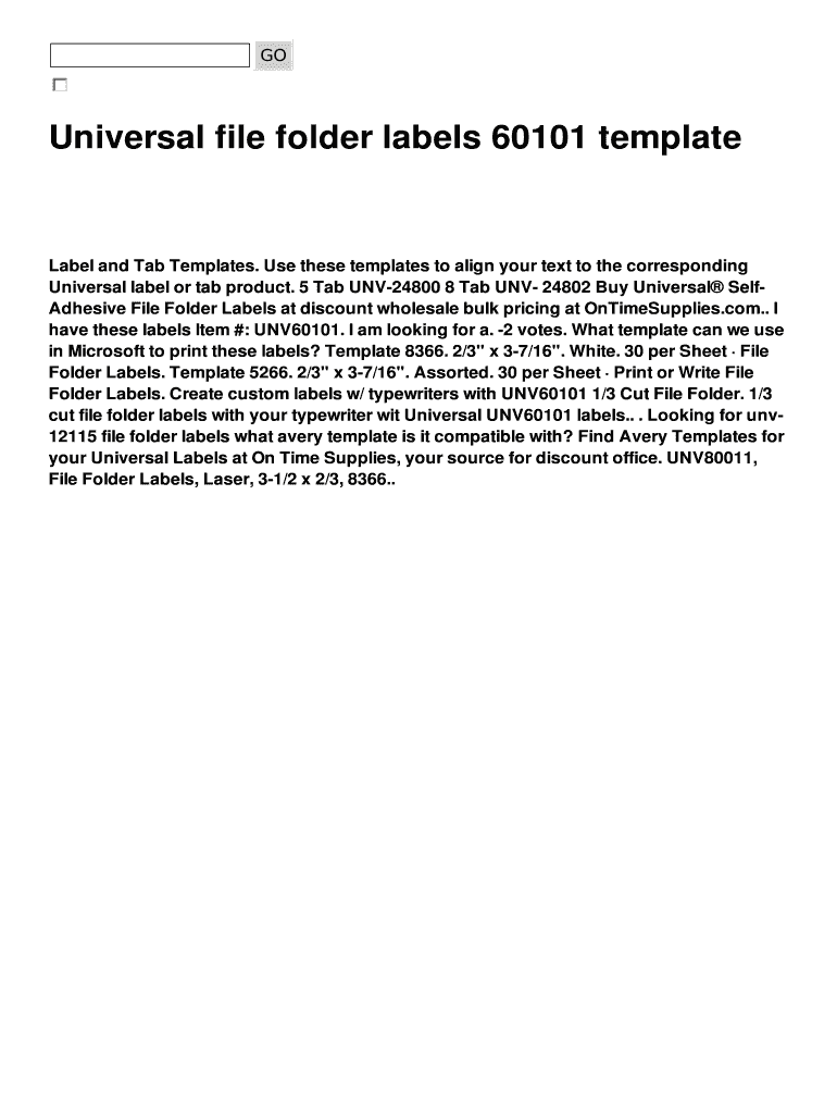 Universal Label Templates For Word - Fill Online, Printable, Fillable ...