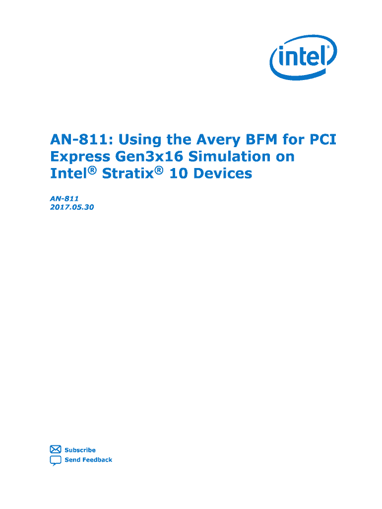 Fillable Online AN-811: Using the Avery BFM for PCI Fax Email Print ...