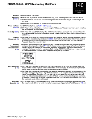 Fillable Online EDDM-Retail - USPS Marketing Mail Flats Fax Email Print ...