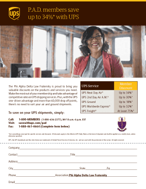 Fillable Online up to 34%* with UPS Fax Email Print - pdfFiller