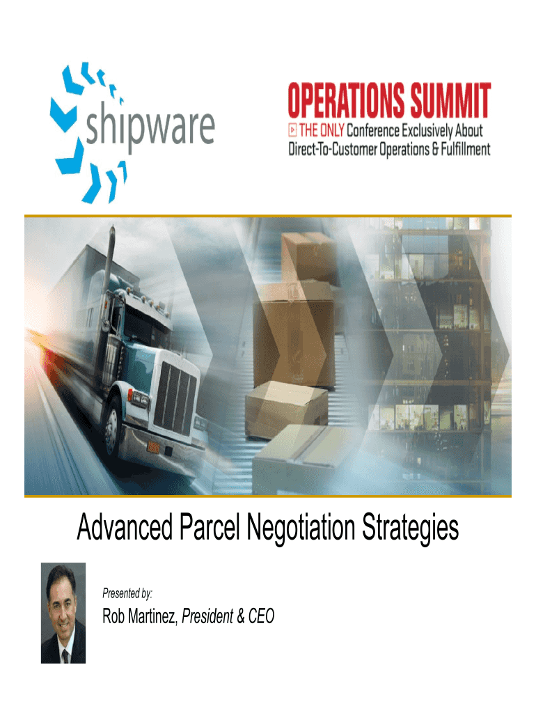 Fillable Online Advanced Parcel Negotiation Strategies Fax Email Print ...