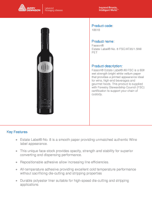 Fillable Online Estate Label No Fax Email Print - pdfFiller