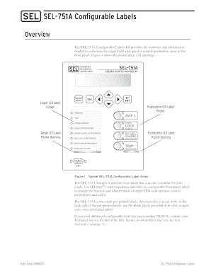Fillable Online SEL-751A Configurable Labels Fax Email Print - pdfFiller