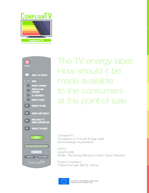 Fillable Online The TV energy label: Fax Email Print - pdfFiller