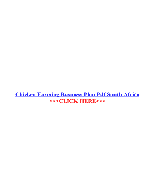 Chicken Farm Business Plan Pdf - Fill Online, Printable, Fillable ...