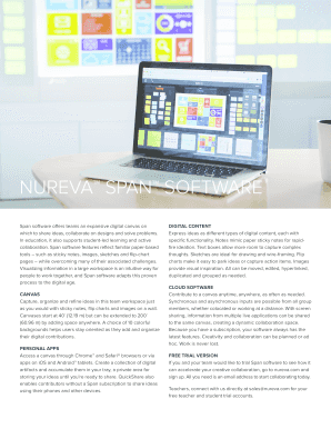 Fillable Online NUREVA SPAN SOFTWARE Fax Email Print - pdfFiller