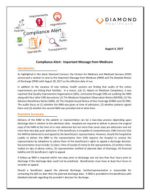 Fillable Online Compliance Alert: Important Message from Medicare Fax ...