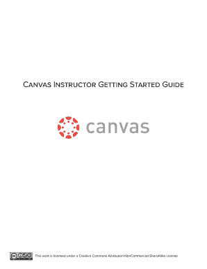 Fillable Online Canvas Instructor Getting Started Guide Fax Email Print ...