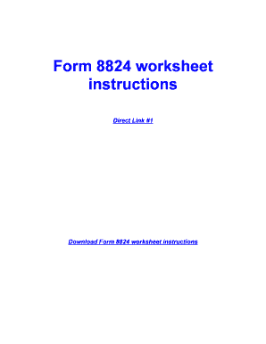 Fillable Online Form 8824 worksheet instructions Fax Email Print ...