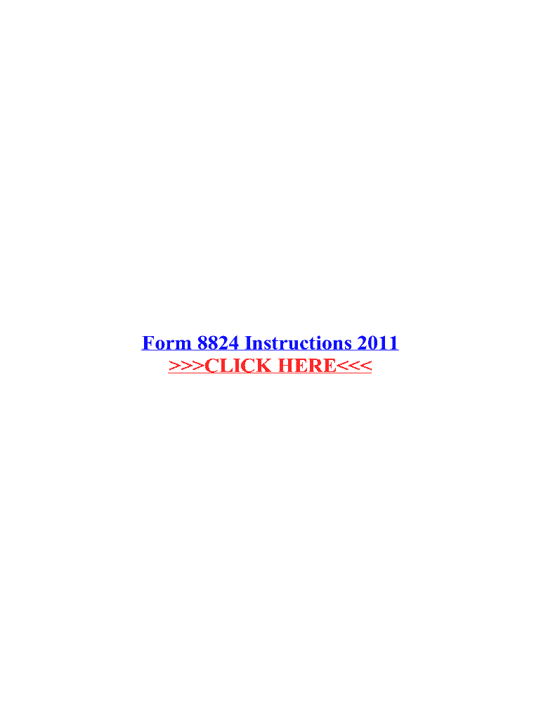 Fillable Online Form 8824 Instructions 2011 Fax Email Print - pdfFiller