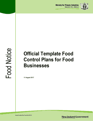 Fillable Online Food Notice Fax Email Print - pdfFiller