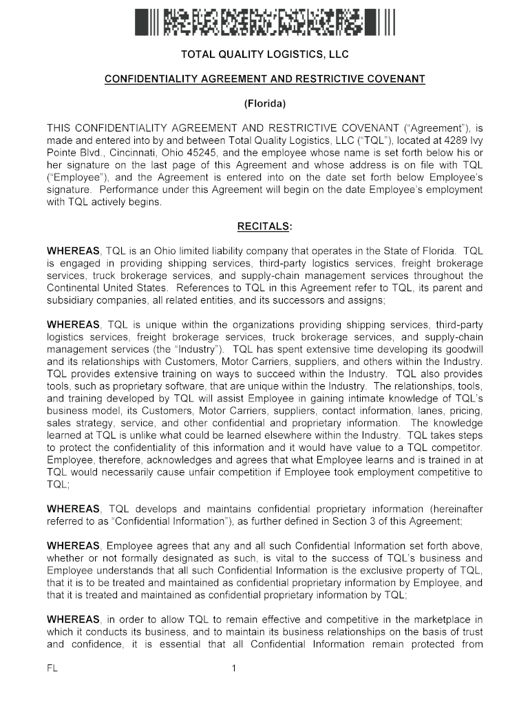 Fillable Online TOTAL QUALITY LOGISTICS, LLC Fax Email Print - pdfFiller