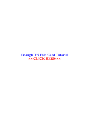 Fillable Online Triangle Tri Fold Card Tutorial Fax Email Print - pdfFiller