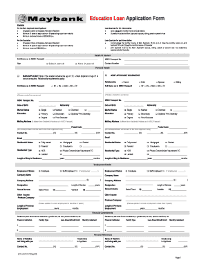Fillable Online Education Loan Application Form Fax Email Print - pdfFiller