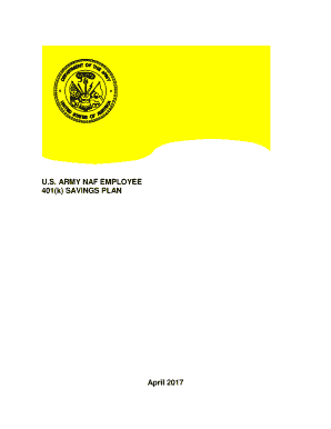 Fillable Online This booklet is published by the US Army NAF Employee ...