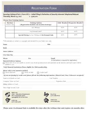 Fillable Online Securing Collateral Part 1: Form UCC-1 Initial Filing ...