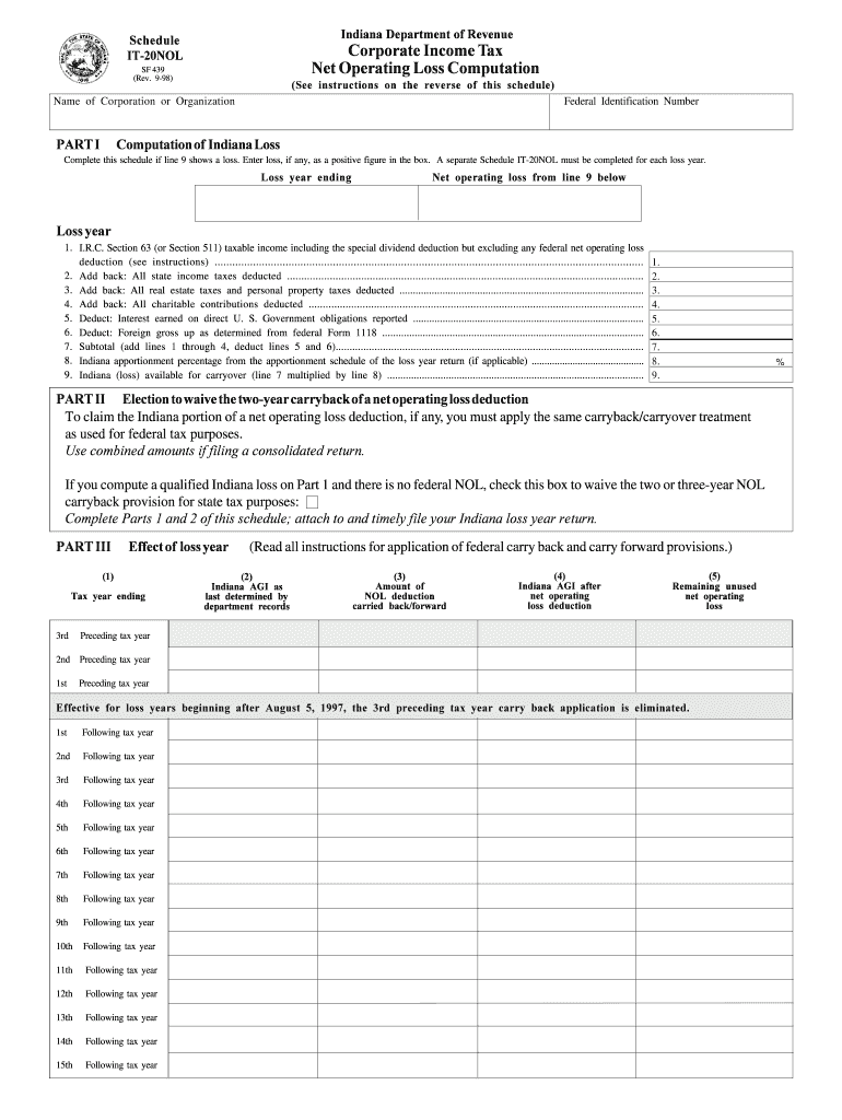 Fillable Online limited power of attorney - Indiana State Forms Catalog ...