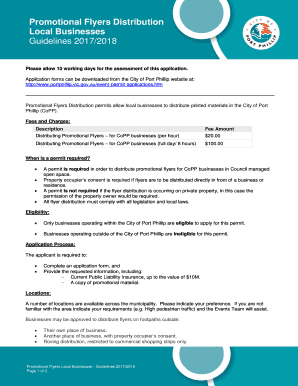Fillable Online Promotional Flyers Distribution Fax Email Print - pdfFiller